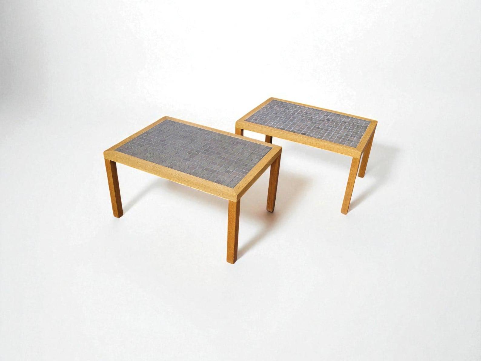 Vintage Jane & Gordon Martz Tile Top Side Tables: 1960s Marshall ...