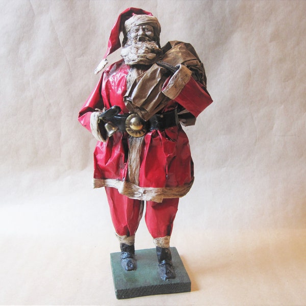 Paper Mache Santa - Etsy