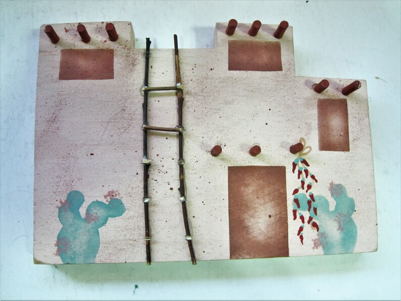 Vintage Native American Wall Art Pueblo Indian Carved Painted | Etsy