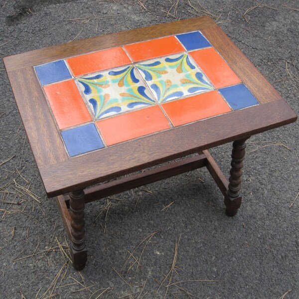 Tile Top Table - Etsy