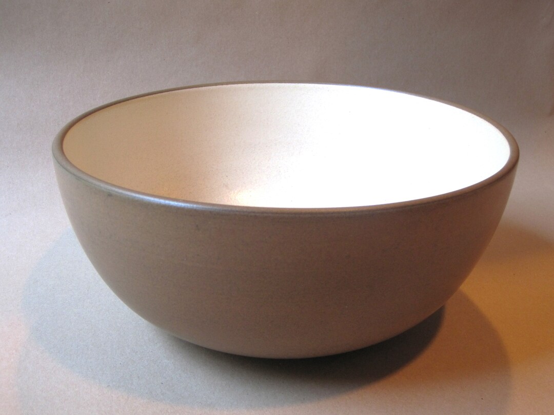 Vintage Edith Heath Pottery Large Serving Bowl 10.25" Sandalwood Brown ...