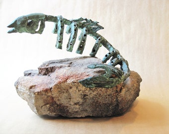 Fish Skeleton Metal Art - Etsy