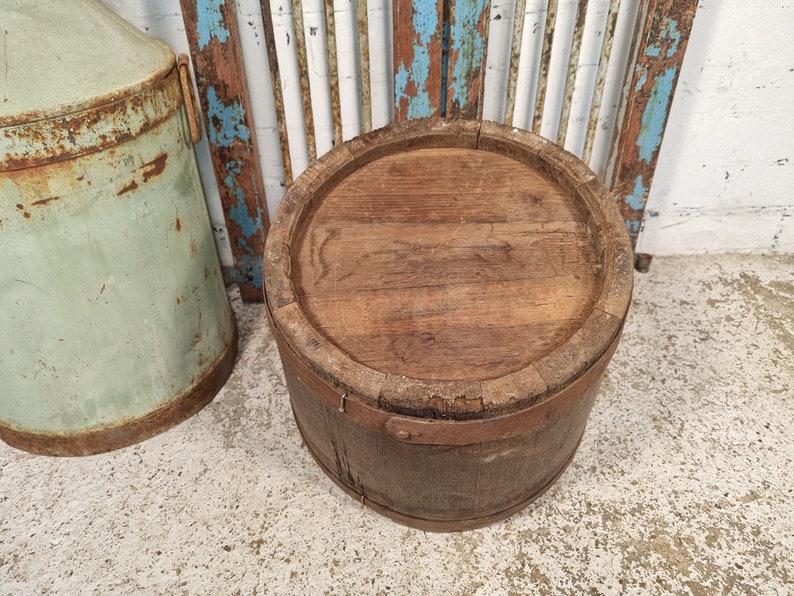 Antique Primitive 19th Century Oak Piggin Bucket With Handle - Etsy UK