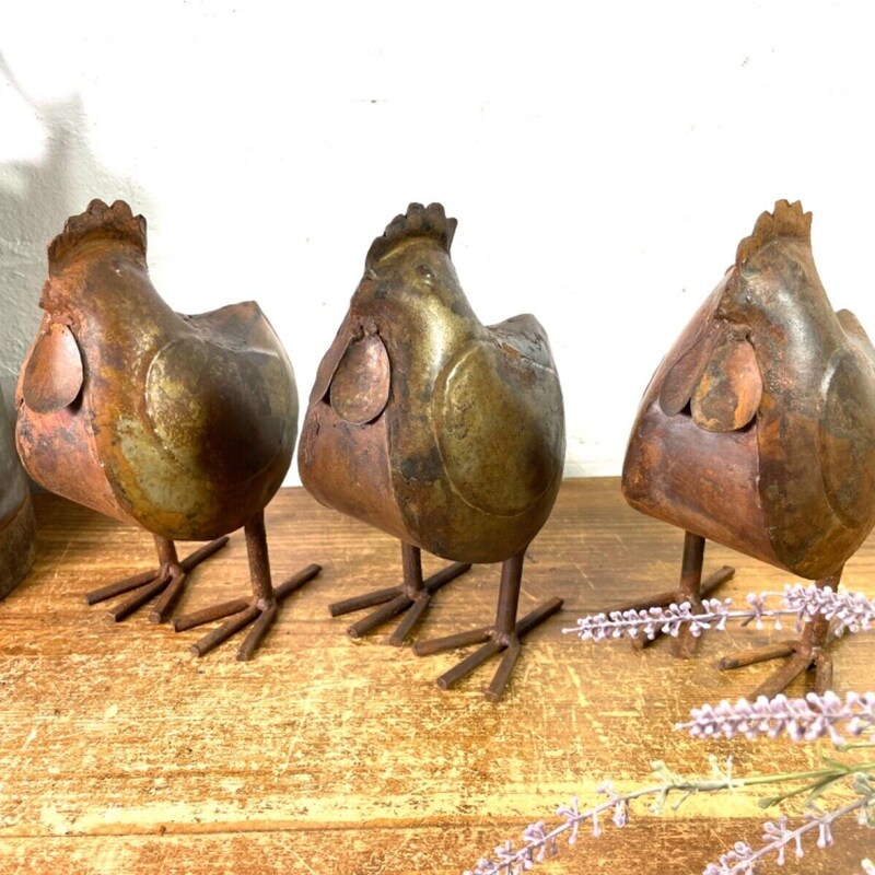 Rusty Garden Ornaments - Etsy UK