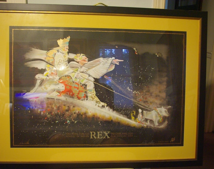 FRAMED 1989 Krewe of REX Official Registered Mardi Gras Print | Large ...