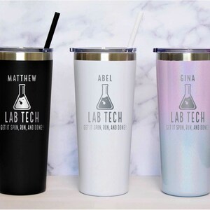 Laser Engraved Lab Tech Tumbler: Medical Technician Gift - Etsy