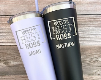 Best Boss Tumbler | Etsy
