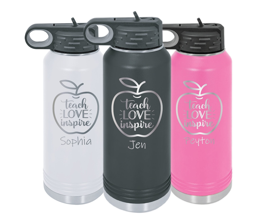 Teacher Gift Teacher Water Bottle Personalized Teacher - Etsy