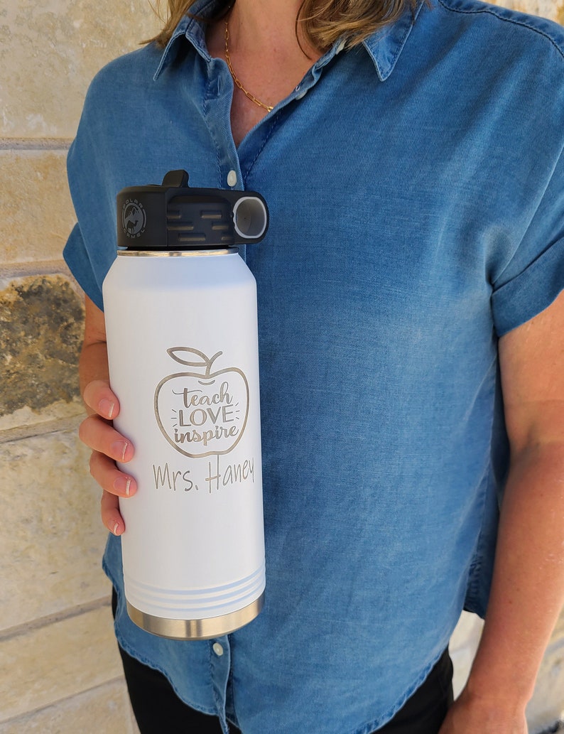 Teacher Gift Teacher Water Bottle Personalized Teacher | Etsy