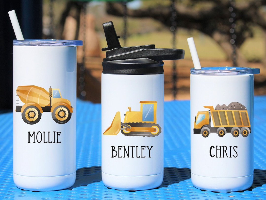 Construction Water Bottle for Kids, Dump Truck Kids Water Bottle ...