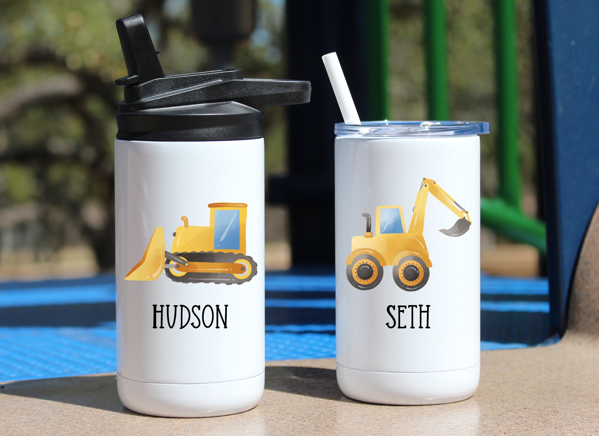 Construction Water Bottle for Kids Dump Truck Kids Water - Etsy