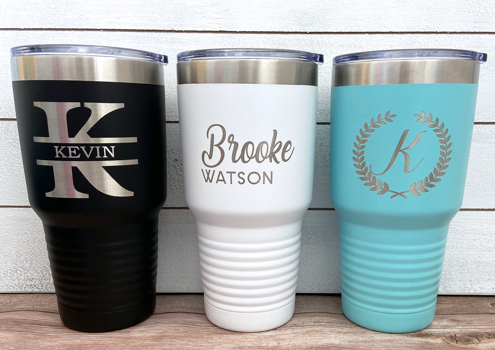 Monogram Tumbler 30oz Personalized Tumbler Mother's Day - Etsy