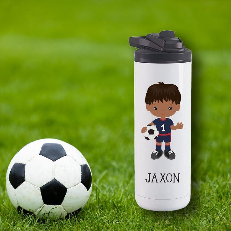 Soccer Water Bottle - Etsy