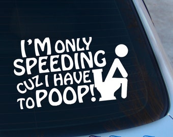 Funny car decal | Etsy