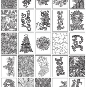 30 Christmas Coloring Pages coloring Christmas Coloring Book Digital ...