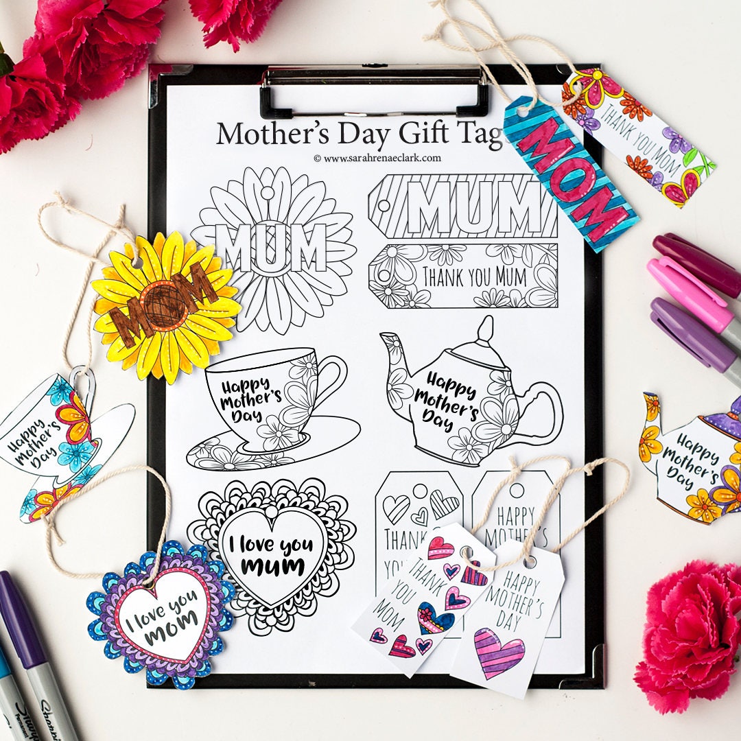 Mother's Day Gift Tags 8 DIY Printable Gift Tags for Mom or Mum ...