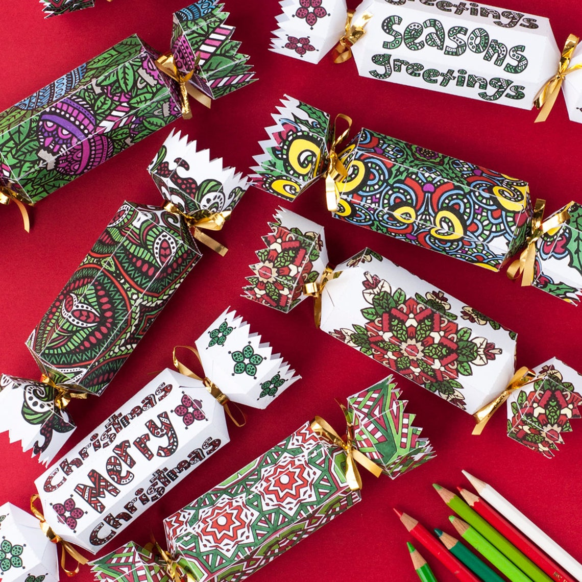 HUGE Christmas Coloring Bundle Printable Templates for - Etsy
