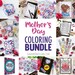 Mothers Day Coloring Bundle - Etsy