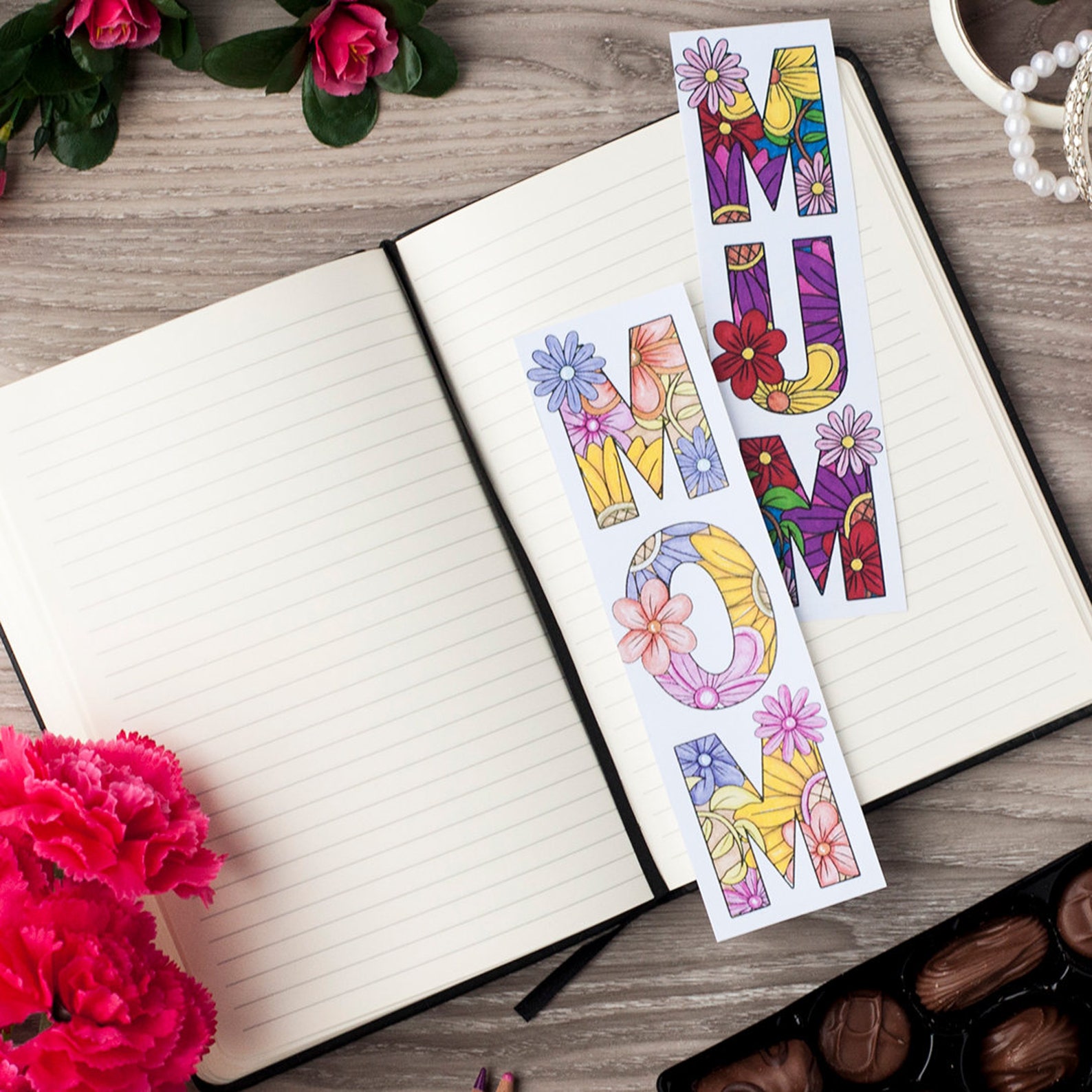 Mother's Day Bookmarks 12 Printable Bookmarks for Mom - Etsy