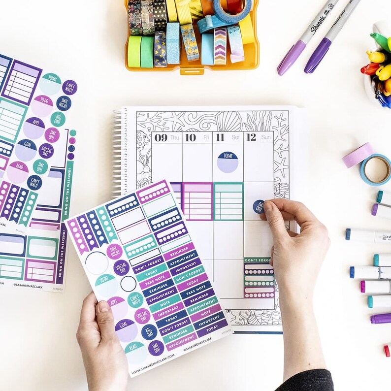 Functional Sticker Pack printable Digital Only | Etsy