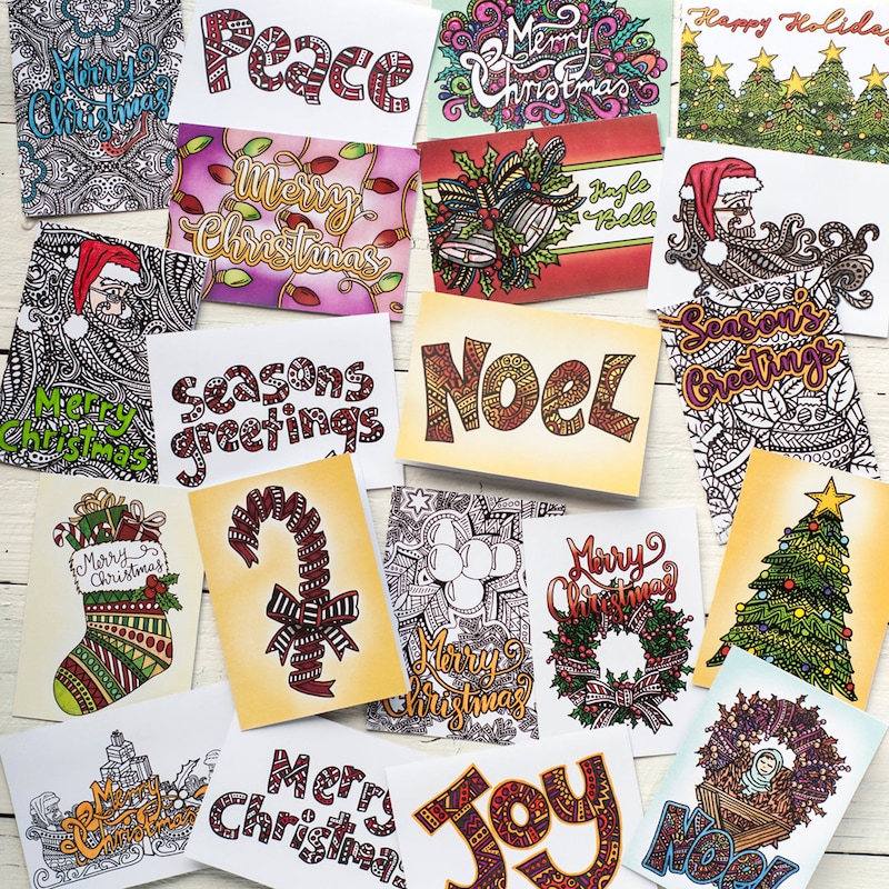 Printable Christmas Cards - Etsy
