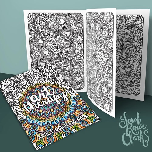 Adult Coloring Book Art Therapy Volume 2 Printable PDF - Etsy