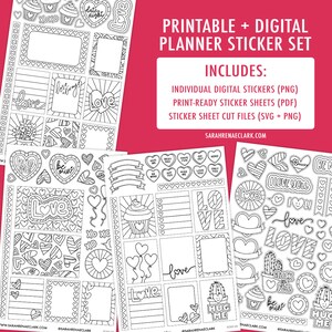 Valentine’s Day Sticker Pack (printable + Digital Only) - Etsy