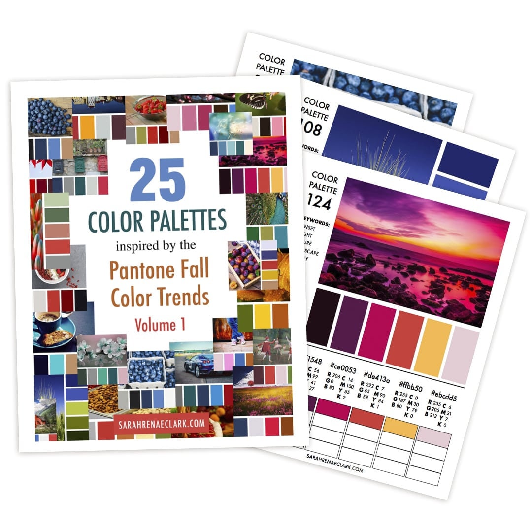 25 Color Palettes Inspired by the Pantone Fall Color Trends (volume 1 ...