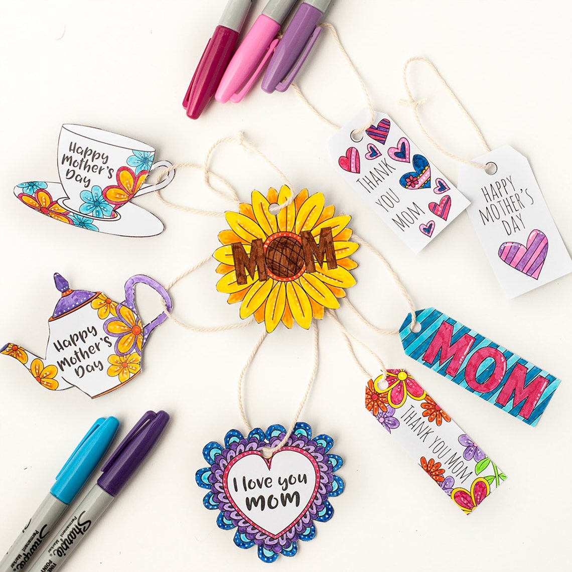 MOM GIFT TAGS Template 8 Mother's Day Printable Gift - Etsy