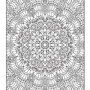 Art Therapy - Printable Adult Coloring Book | Downloadable PDF | 20 ...
