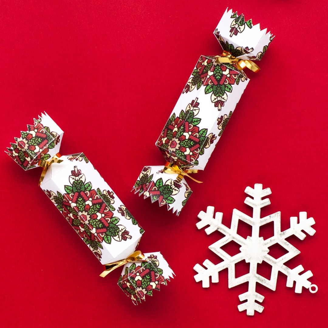 Christmas Bon-bon Template Set | Set of 8 Christmas Bon-bon Coloring ...