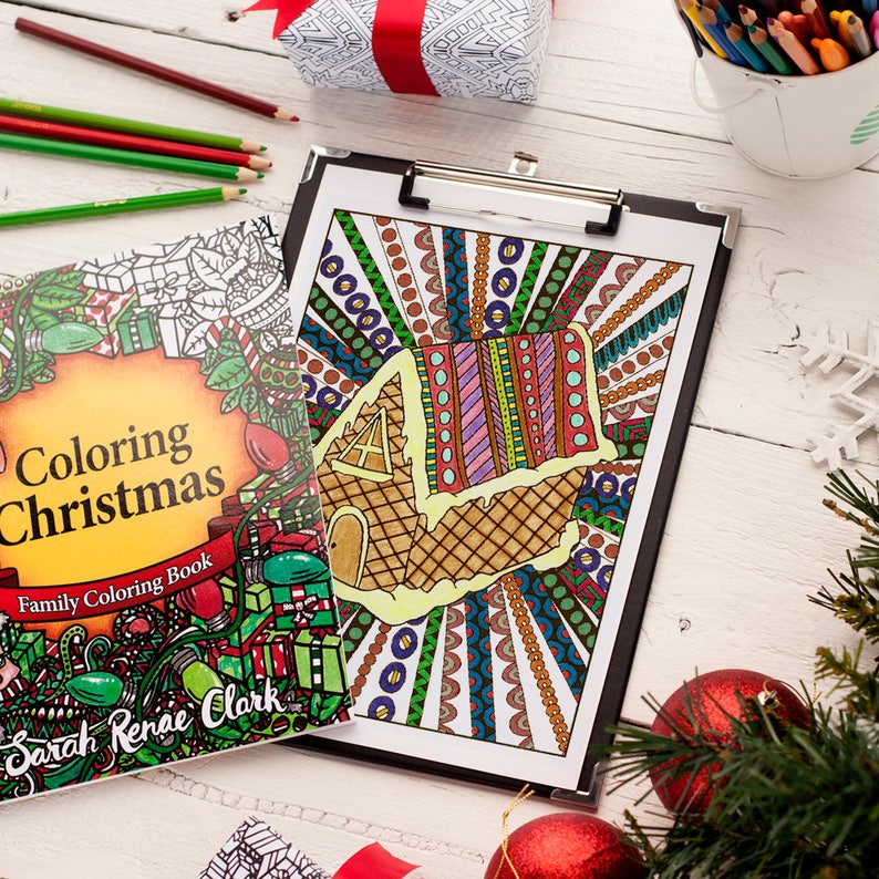 Christmas Coloring Book Coloring Christmas 30 Christmas - Etsy