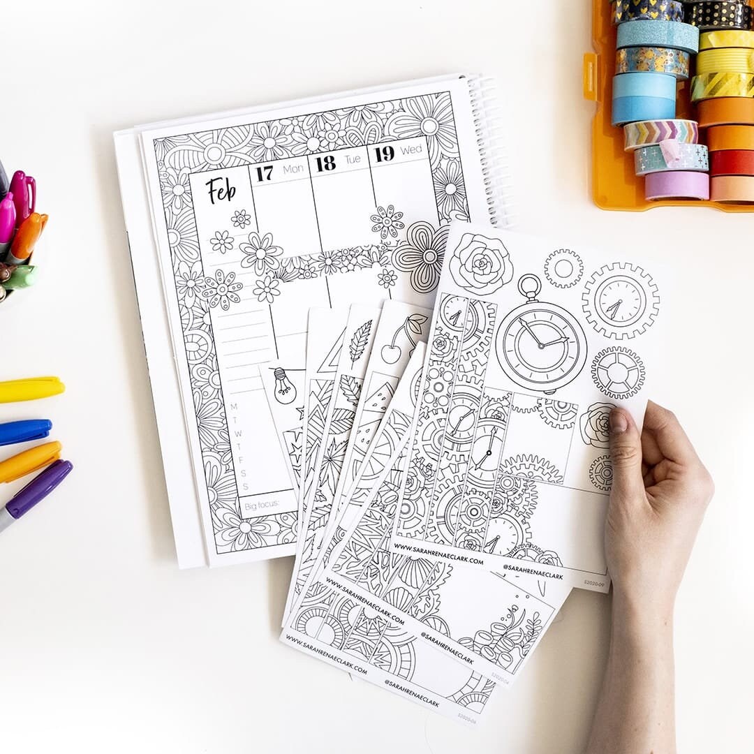 Variety Coloring Sticker Pack (printable + Digital Only) - Etsy