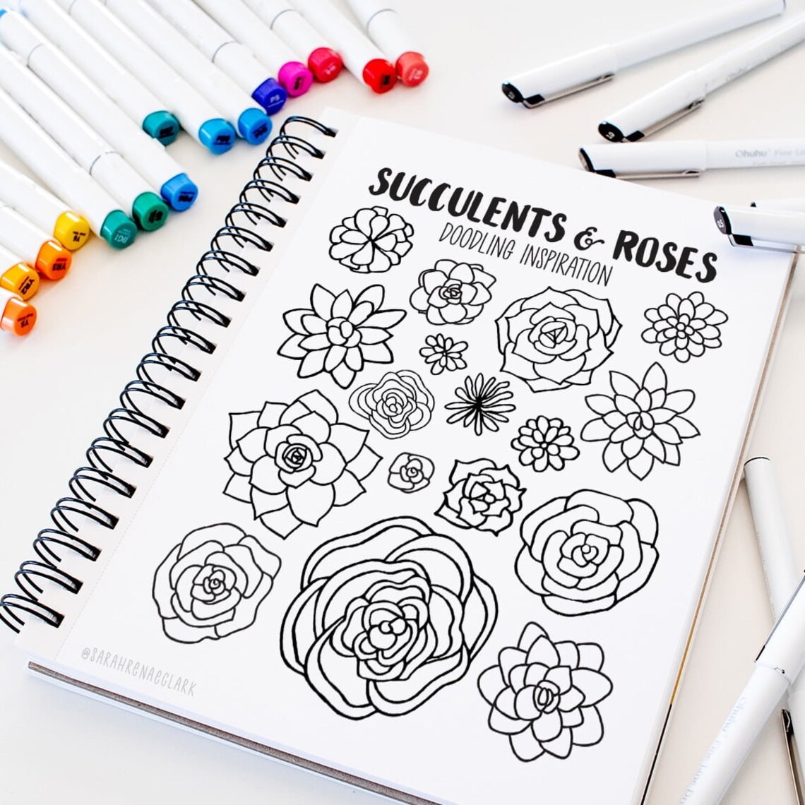 Easy Floral Doodling: How to Draw Flowers, Banners & Patterns - Etsy Canada