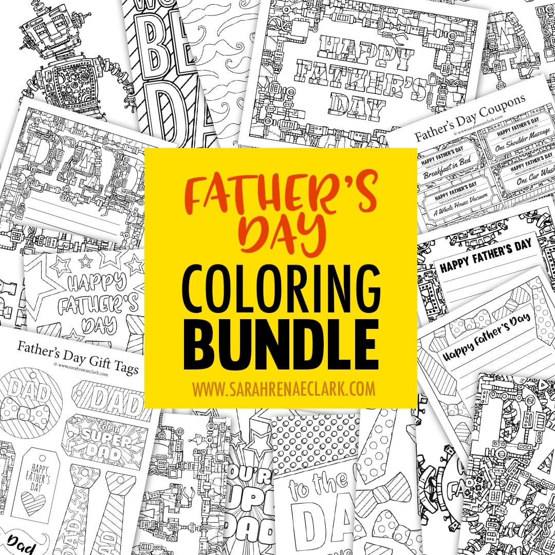 Father's Day Coloring Bundle - Etsy