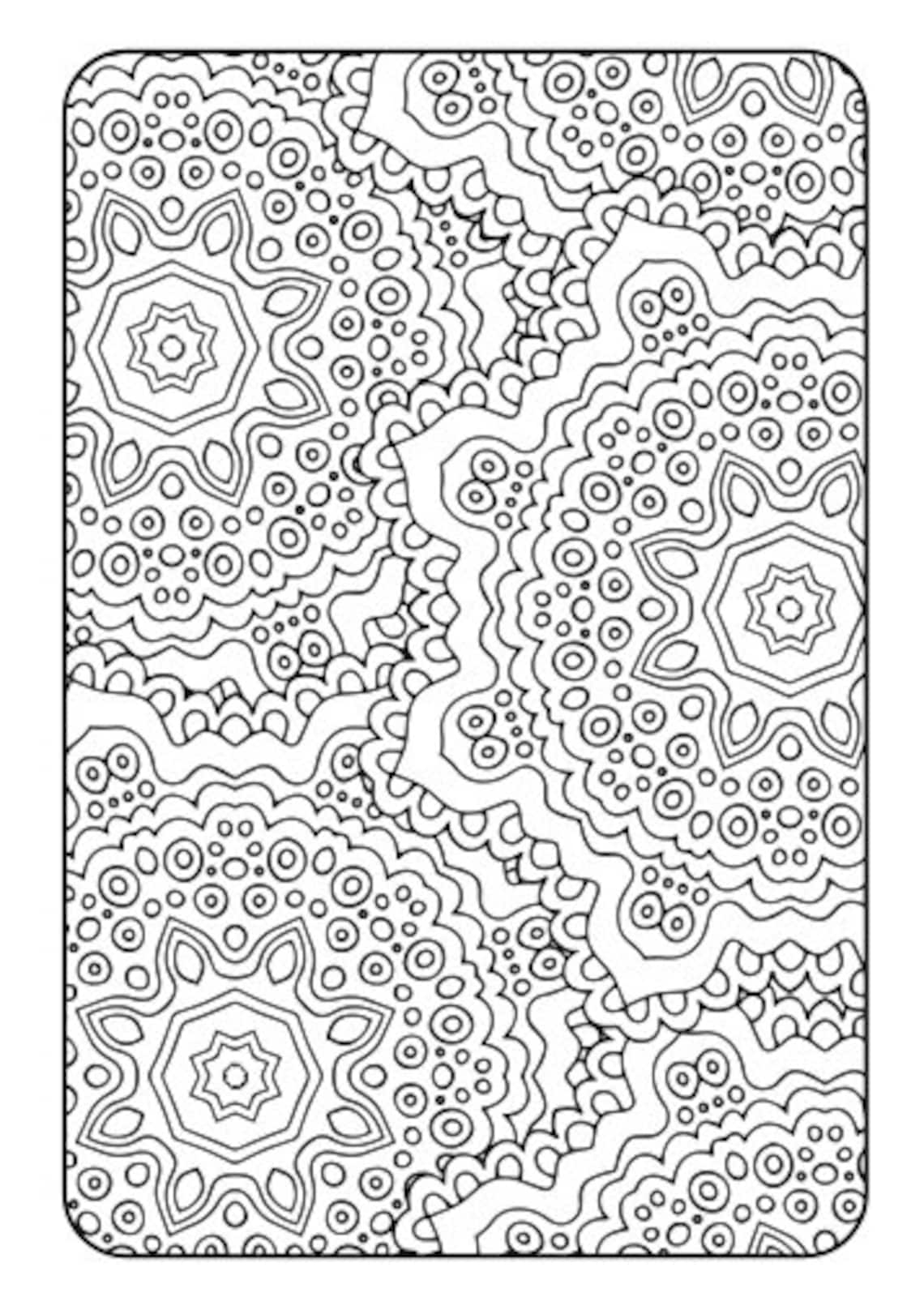 Adult Coloring Book Art Therapy Volume 2 Printable PDF - Etsy