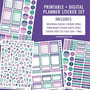 Functional Sticker Pack (printable + Digital Only) - Etsy