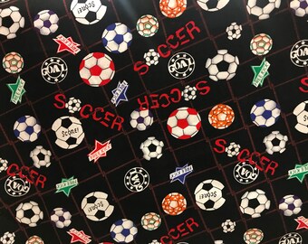 Soccer fabric | Etsy
