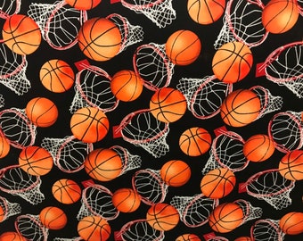 Basketball fabric | Etsy