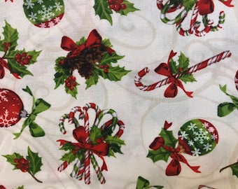 Candy cane fabric | Etsy