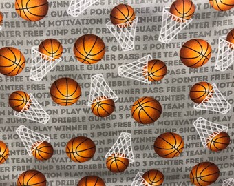 Basketball fabric | Etsy