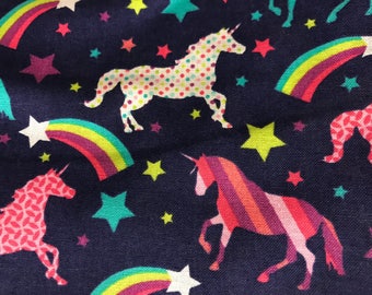 Unicorn fabric | Etsy