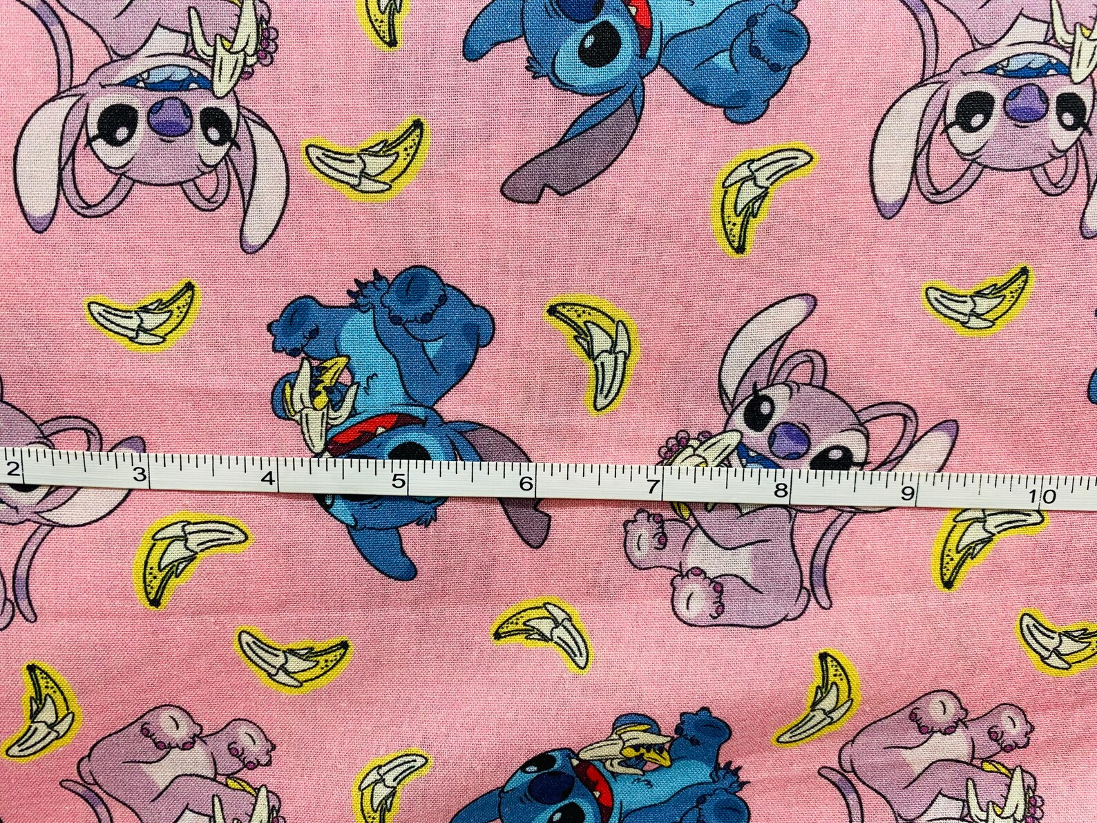 Disney Stitch and Angel Fabric, Disney Fabric, Stitch Fabric, Hawaiian ...
