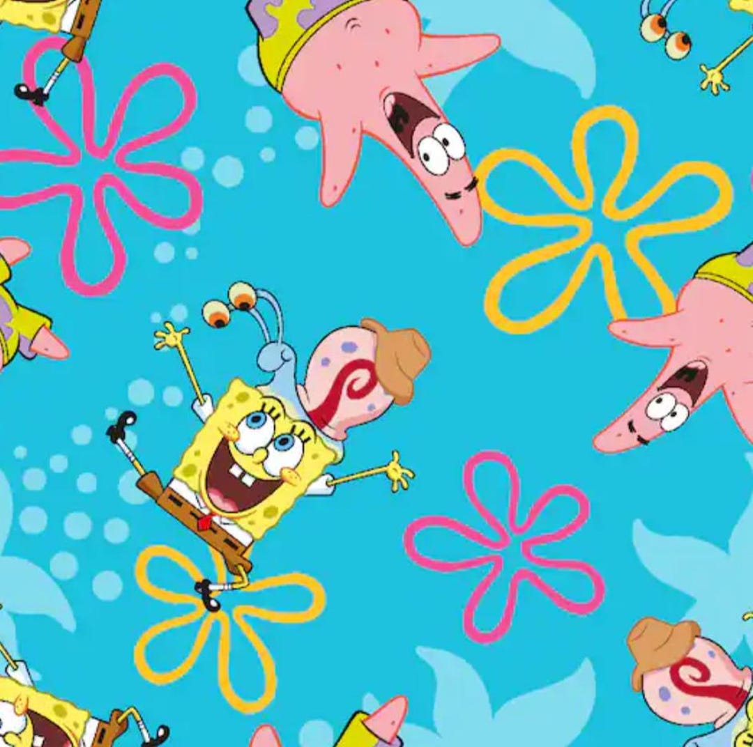 Nickelodeon Spongebob Squarepants Fabric, Nickelodeon Fabric, Spongebob ...