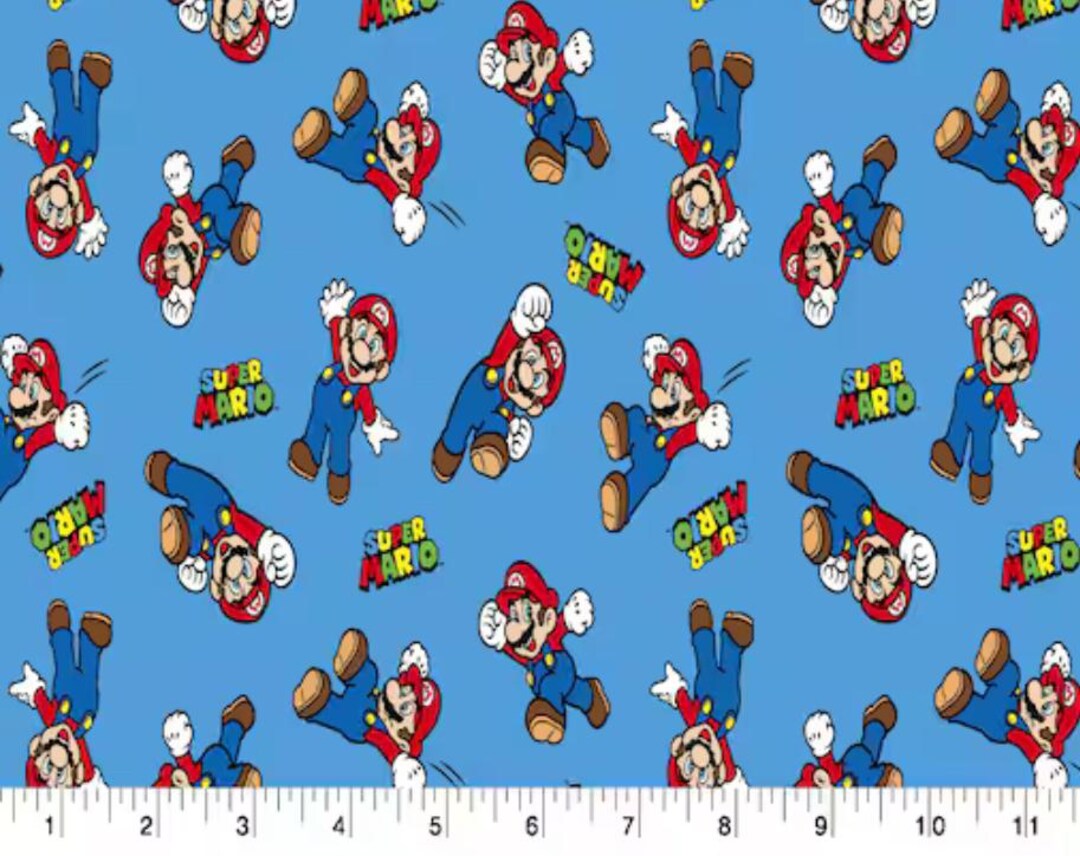 Nintendo Character Fabric, Nintendo Fabric, Mario Bros Fabric, Licensed ...