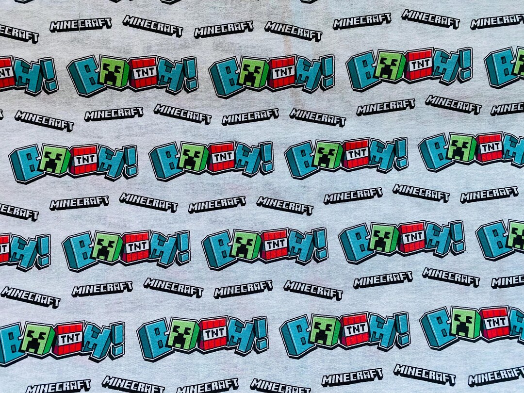 Minecraft TNT Fabric, Video Game Fabric, Minecraft Movie, Geek Fabric ...