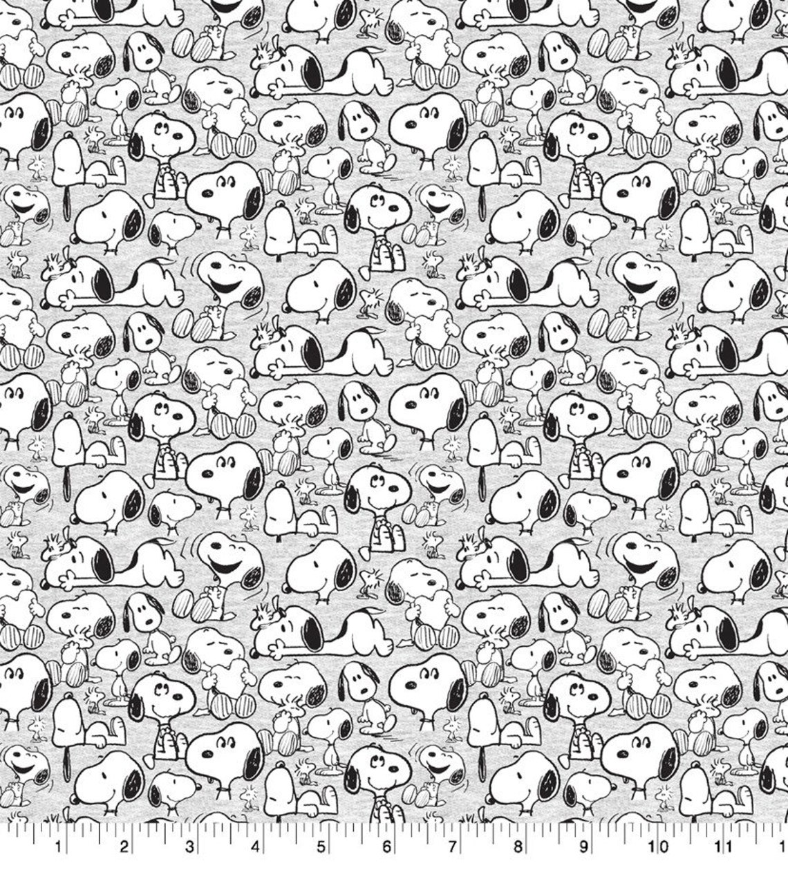 Peanuts Gang Charlie Brown Snoopy Fabric Licensed Fabric | Etsy