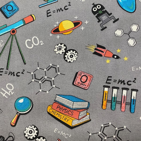 Science Fabric - Etsy
