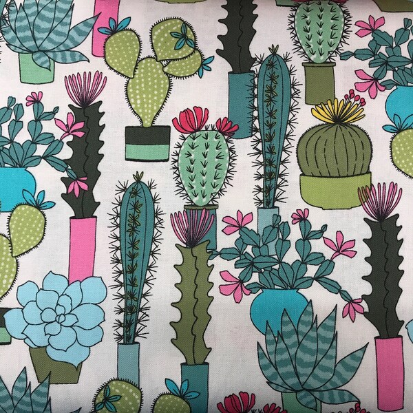 Novelty Cactus Fabric - Etsy