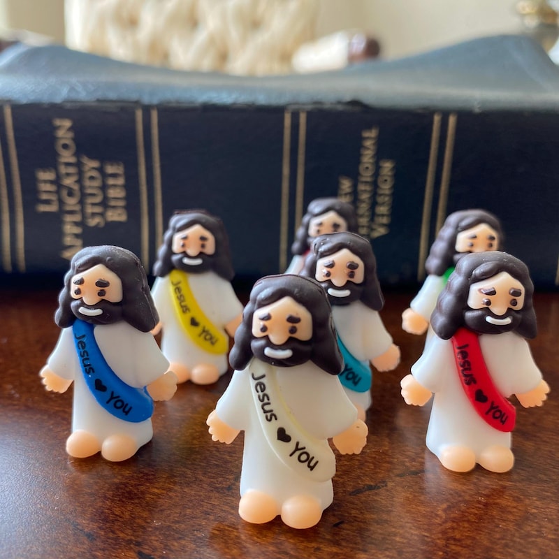 Little Jesus Loves You Figurines - Etsy